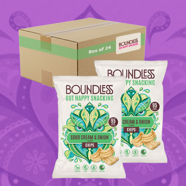 Boundless Sour Cream & Onion Chips 24 x 32g – Eatsnacks Healthy Snacks ...